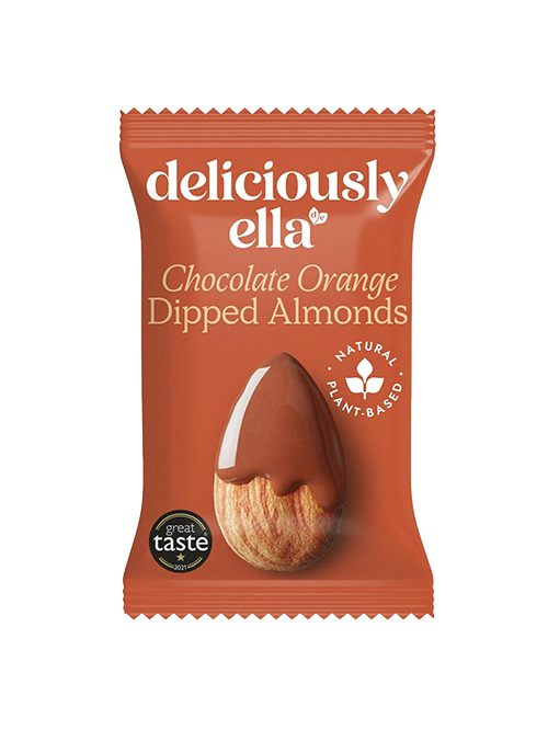 Deliciously Ella Chocolate Orange Dipped Almonds 27g | JDs Food Group